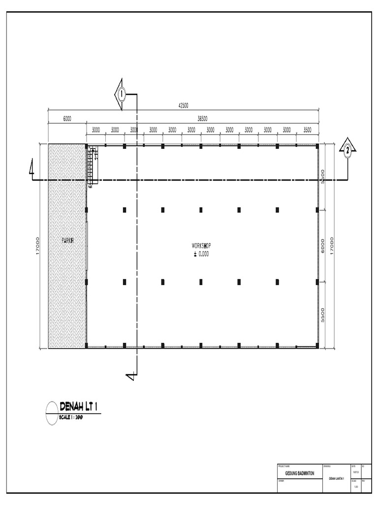 Denah LT 1 | PDF