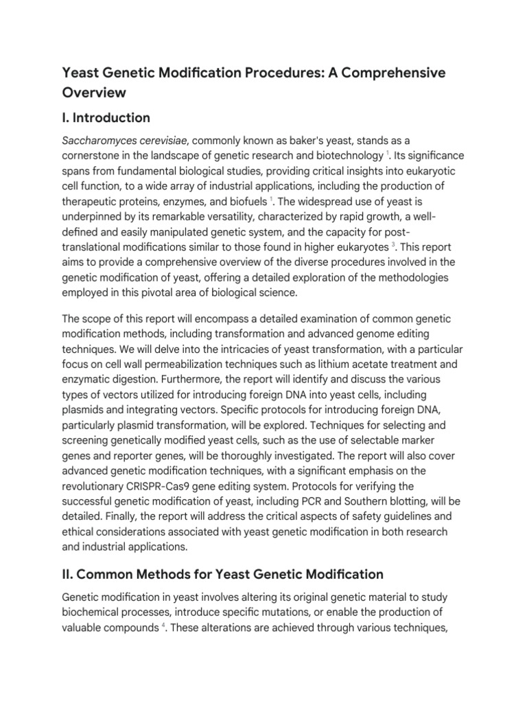 Yeast genetic modification methods. | PDF | Vector (Molecular Biology ...