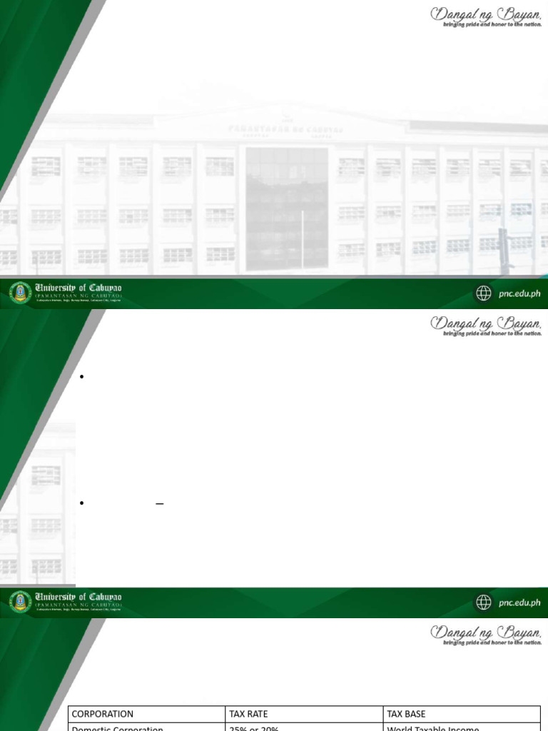 Chap 15-A Special Corpo Intax | PDF | Taxes | Tax Deduction