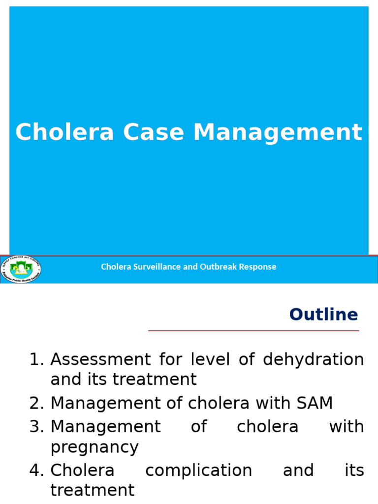 Cholera Case Managment | PDF | Cholera | Human Diseases And Disorders