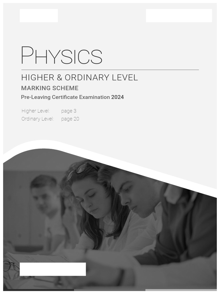 Higher & Ordinary Level: Marking Scheme | PDF | Nuclear Fission ...