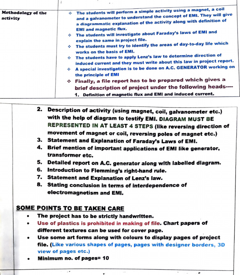 Methodology of Ail Project 10TH | PDF | Electromagnetic Induction ...