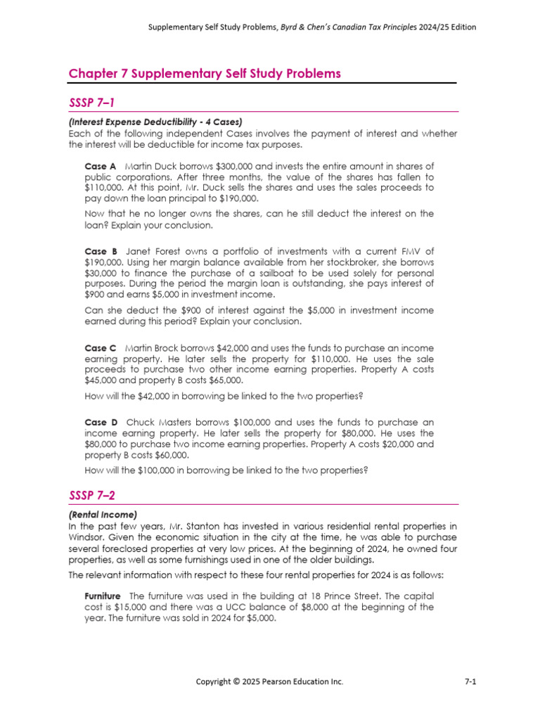 Donell byrdchenCTP 2024-25 SSSP Ch07 | PDF | Dividend | Income Tax