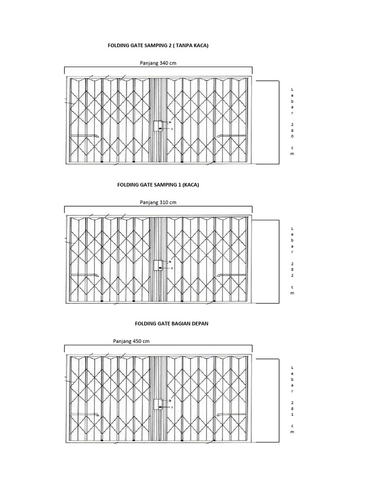 Ukuran Folding Gate | PDF