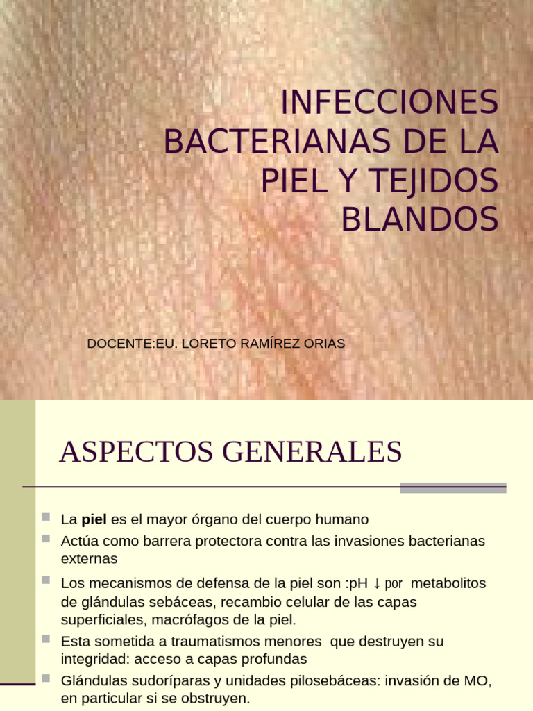 Infecciones Bacterianas de la Piel | PDF | Enfermedades y trastornos ...