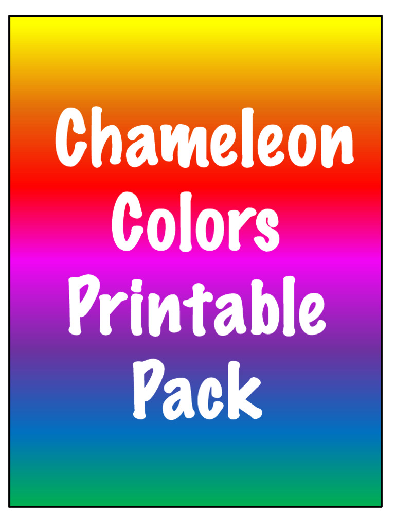 Chameleon Printable Learning Activities | PDF