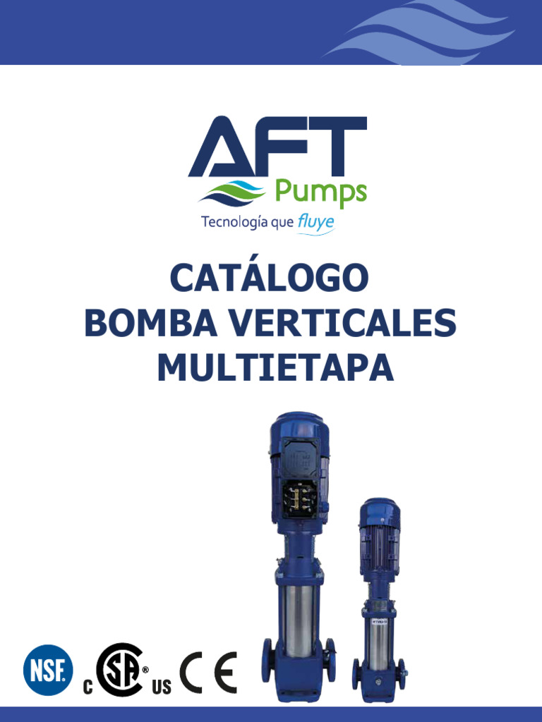 Catálogo Aftvm Bomba Vertical Multietapa 1 | PDF | Acero | Acero inoxidable
