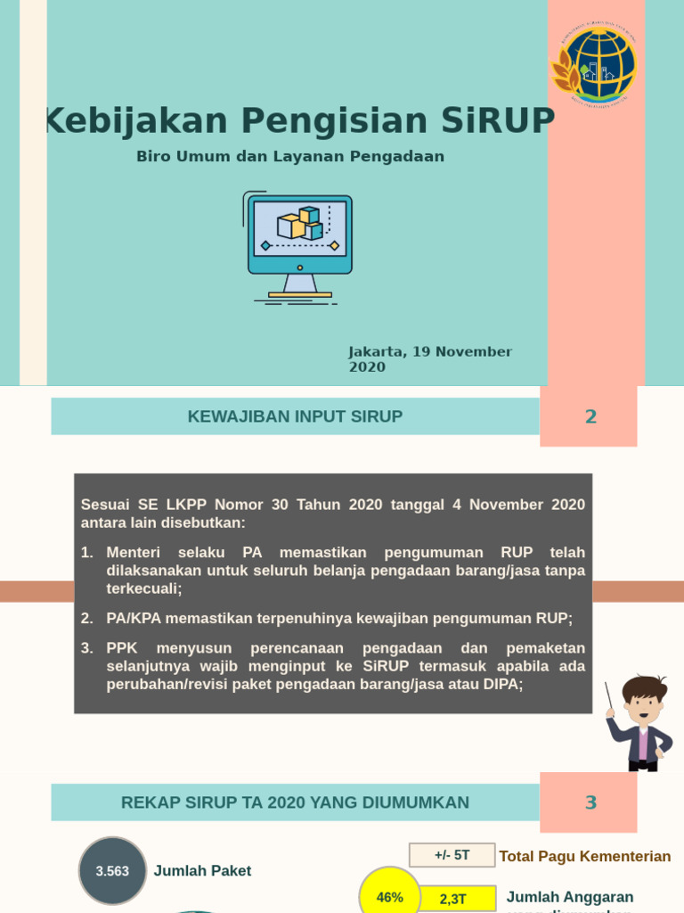 Bahan Bimtek SiRUP Kabiro | PDF