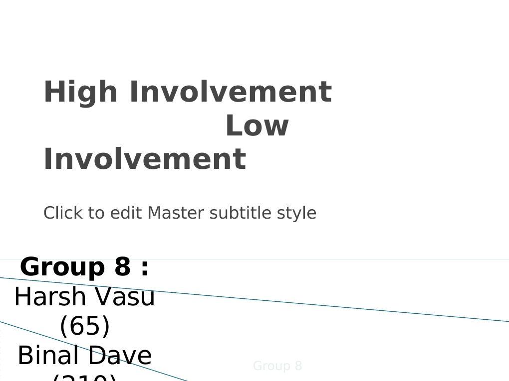 Understanding High and Low Involvement | PDF | Consumer Behaviour ...