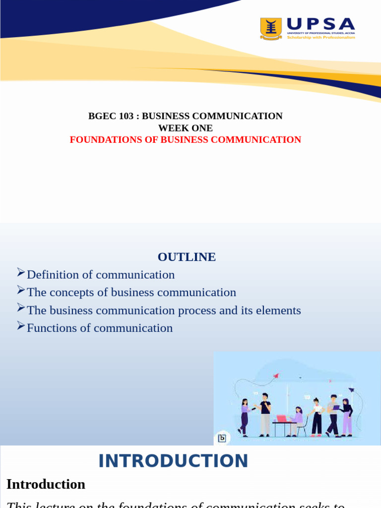 Bgec103 Week 1-Foundations of Business Communication | PDF ...