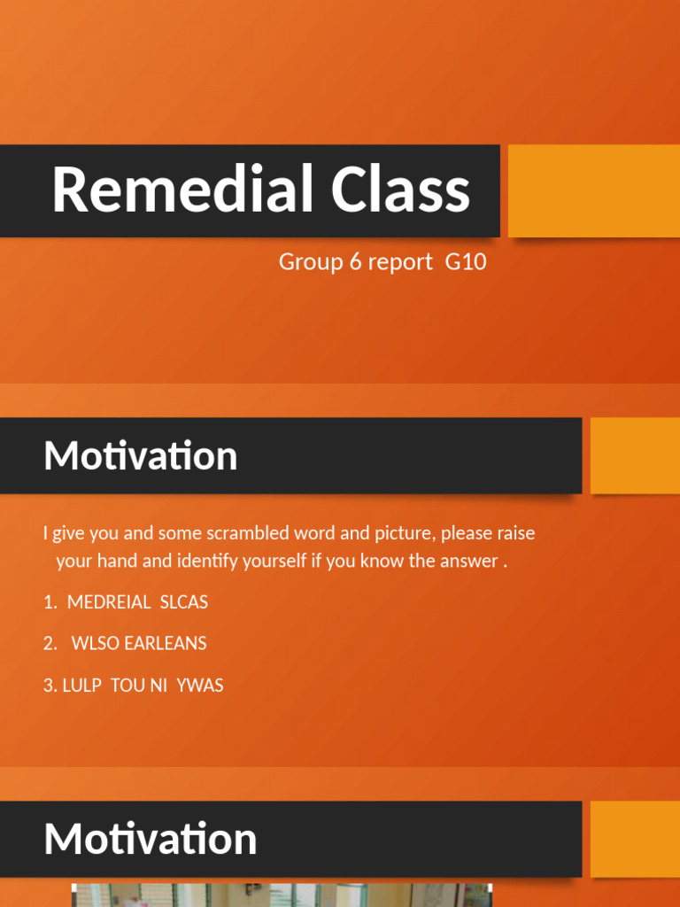 Understanding Remedial Classes and Strategies | PDF | Learning | Teachers
