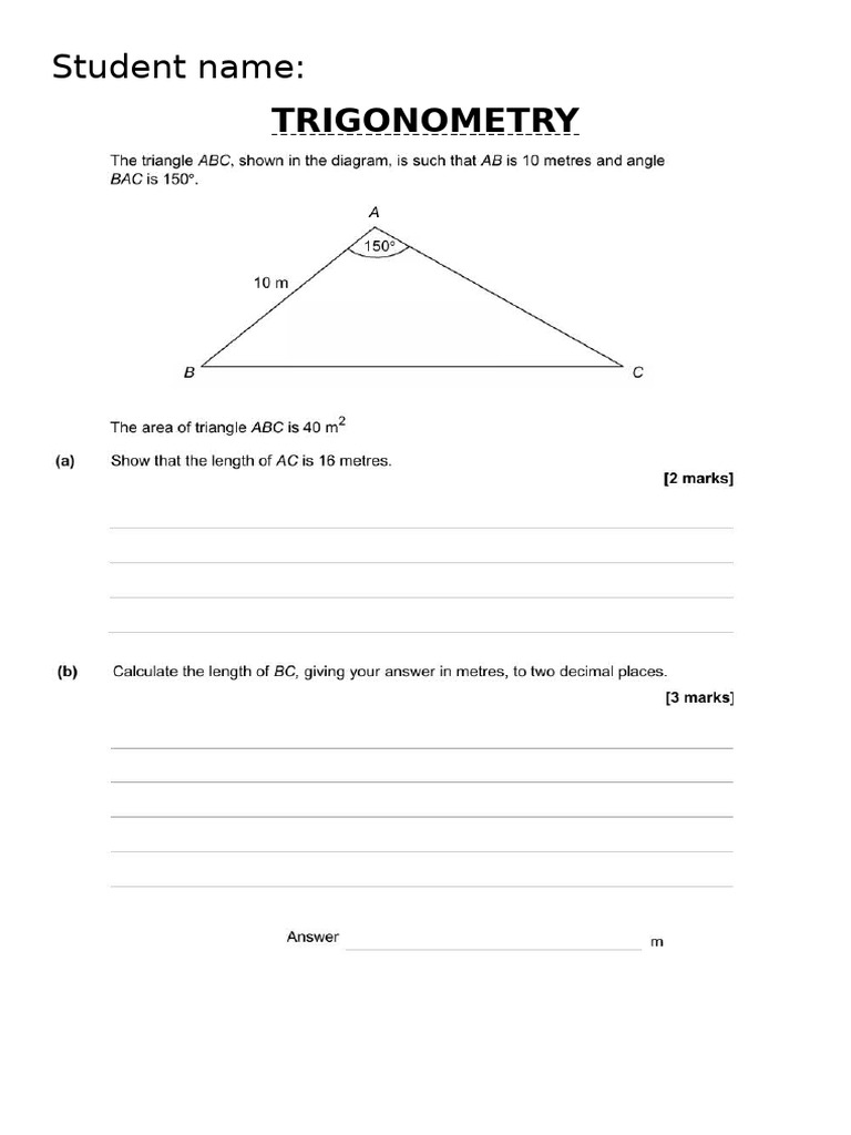 Basic Trigonometry | PDF