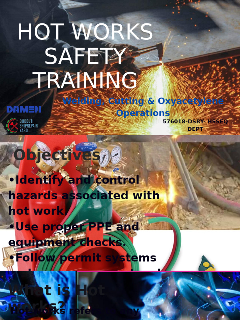 Hot Works Training | PDF | Personal Protective Equipment | Welding