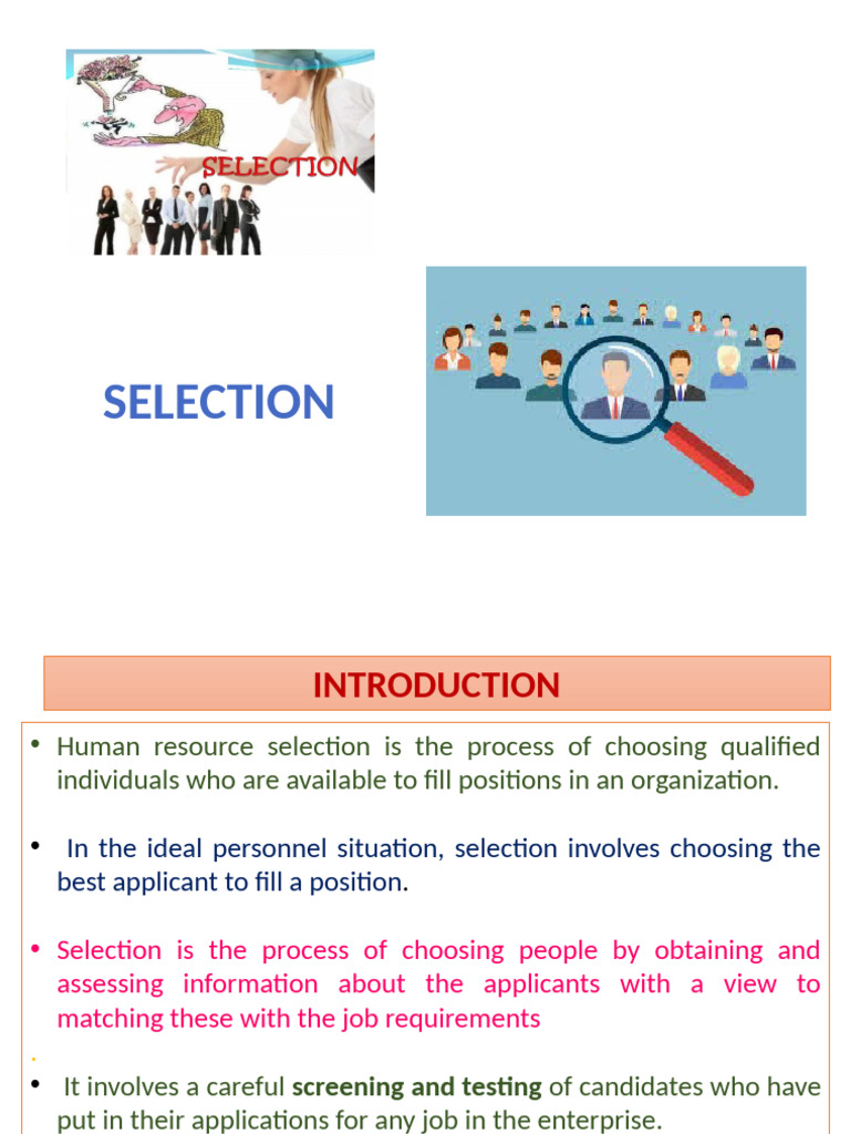 HRM Unit 2 1 (Selection) | PDF | Psychology | Psychological Testing