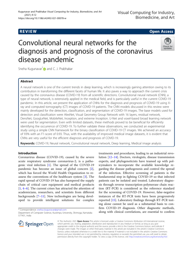 Convolutional Neural Networks For The Diagnosis An | PDF | Deep ...