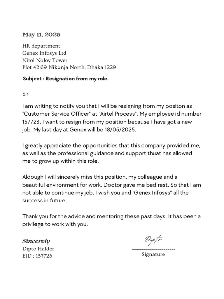 White and Green Modern Professional Internship Letter of Recommendation ...