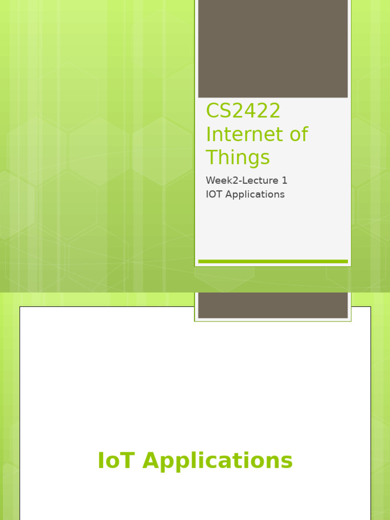 Week 2-Lec1-IOT Applications and Prictions | PDF | Internet Of Things ...