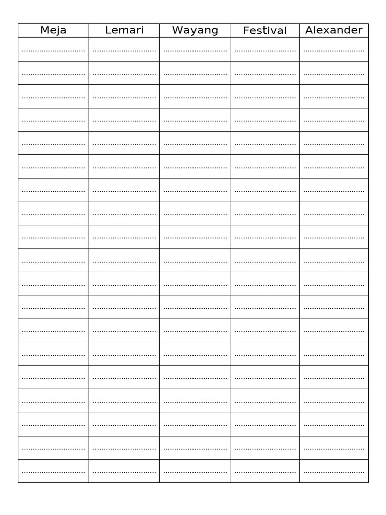 Latihan Menulis Athar | PDF