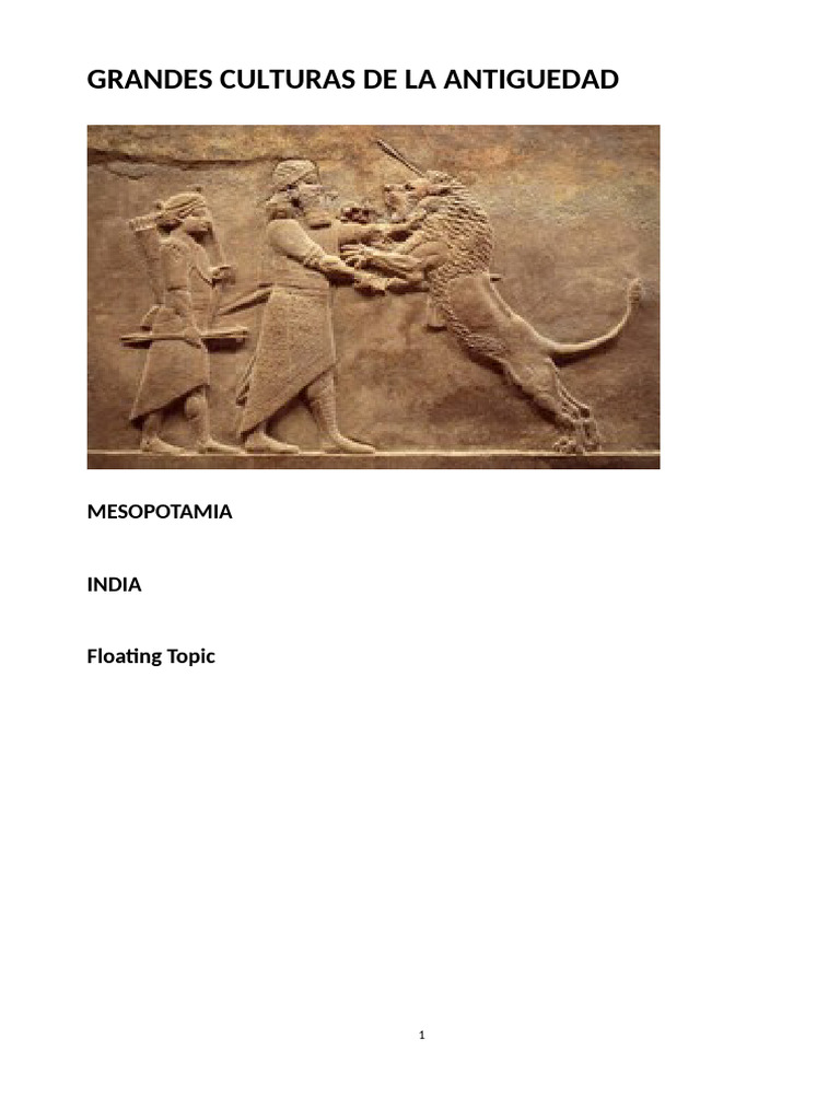 Grandes Culturas de La Antiguedad | PDF