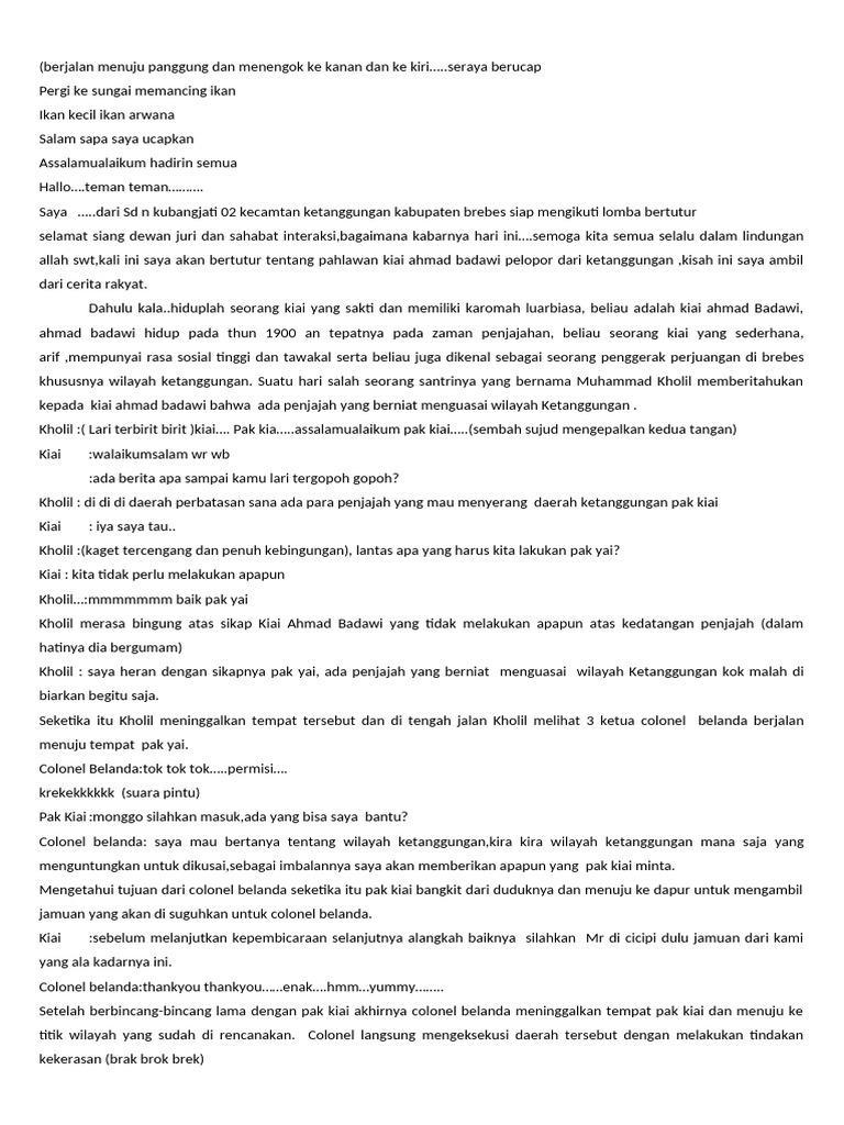 Lomba Bertutur | PDF