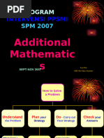SPM Add Maths Past Year Question | PDF | Quadratic Equation | Logarithm
