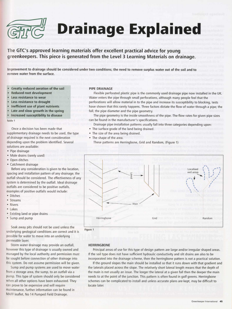 Drainage Explained | PDF | Drainage | Soil