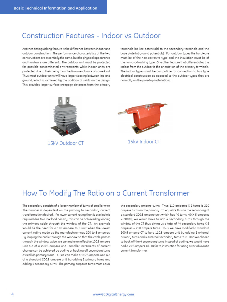Instrument Transformer Reference-4 | PDF | Electrical Components ...