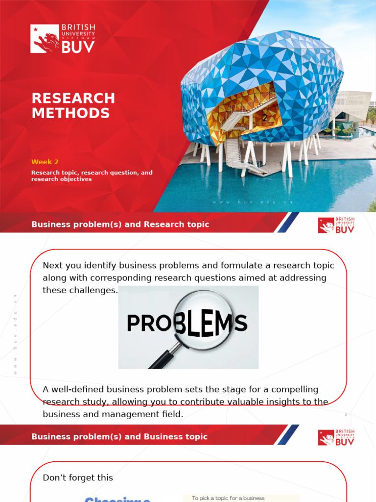 Topic 2 - Research Topic, Research Question, and Research Objectives ...