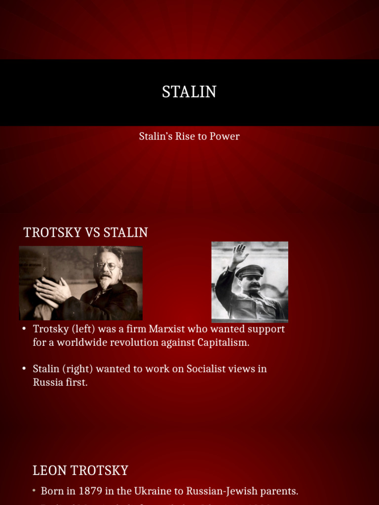 Stalin and His 5 Year Plans Slides | PDF | Joseph Stalin | Leon Trotsky