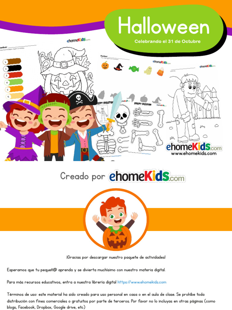 Actividades Educativas de Halloween | PDF