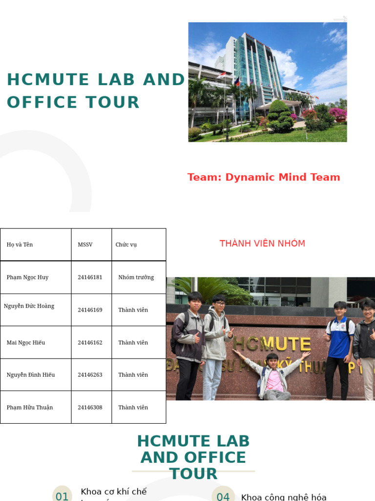 Hcmute Lab and Official Tour | PDF