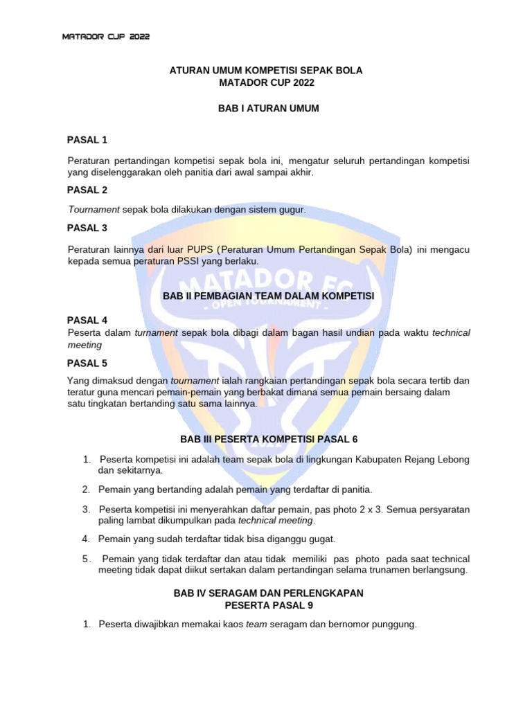 Formulir Pendaftaran LFC | PDF