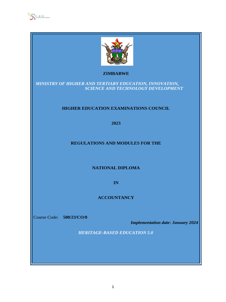 ND Accountancy MODULES FINAL 2023 | PDF | Gross Domestic Product | Economics