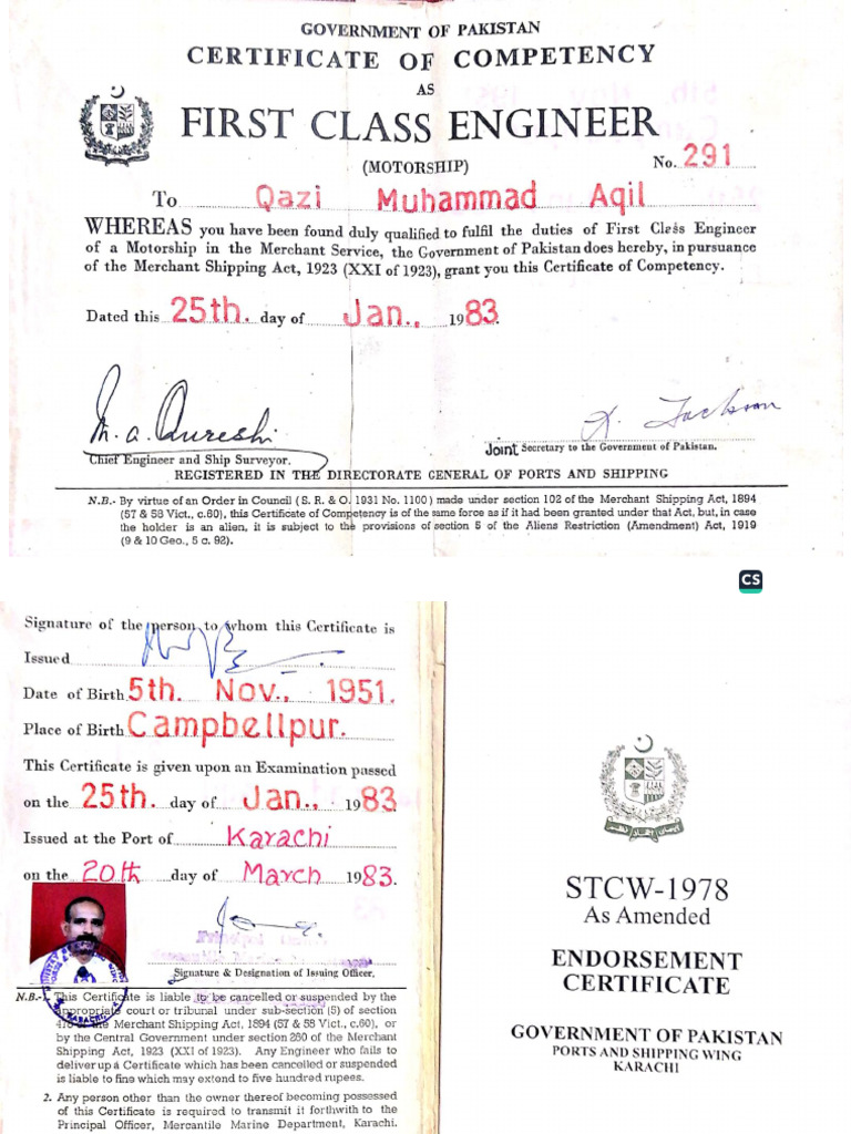 COC Pakistan Qazi M Aqil | PDF
