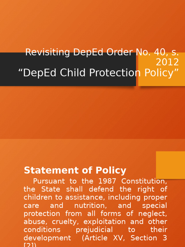 Revisiting DepEd Order No.40s.2012 | PDF | Child Abuse | Violence