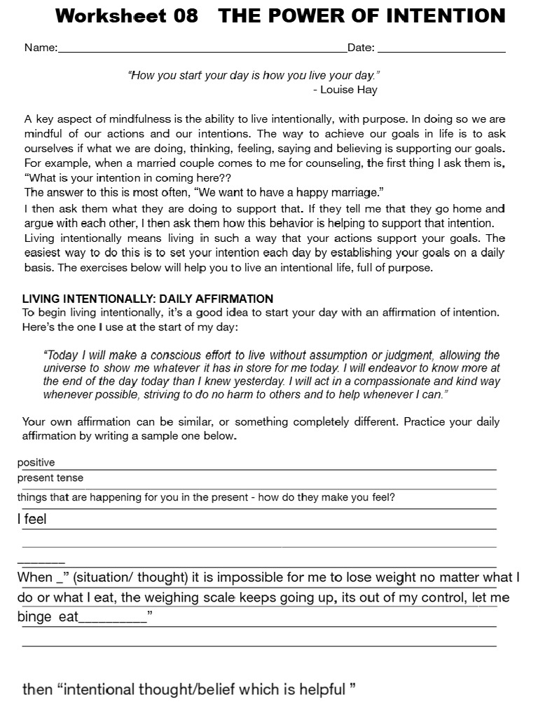 The power of intention | PDF