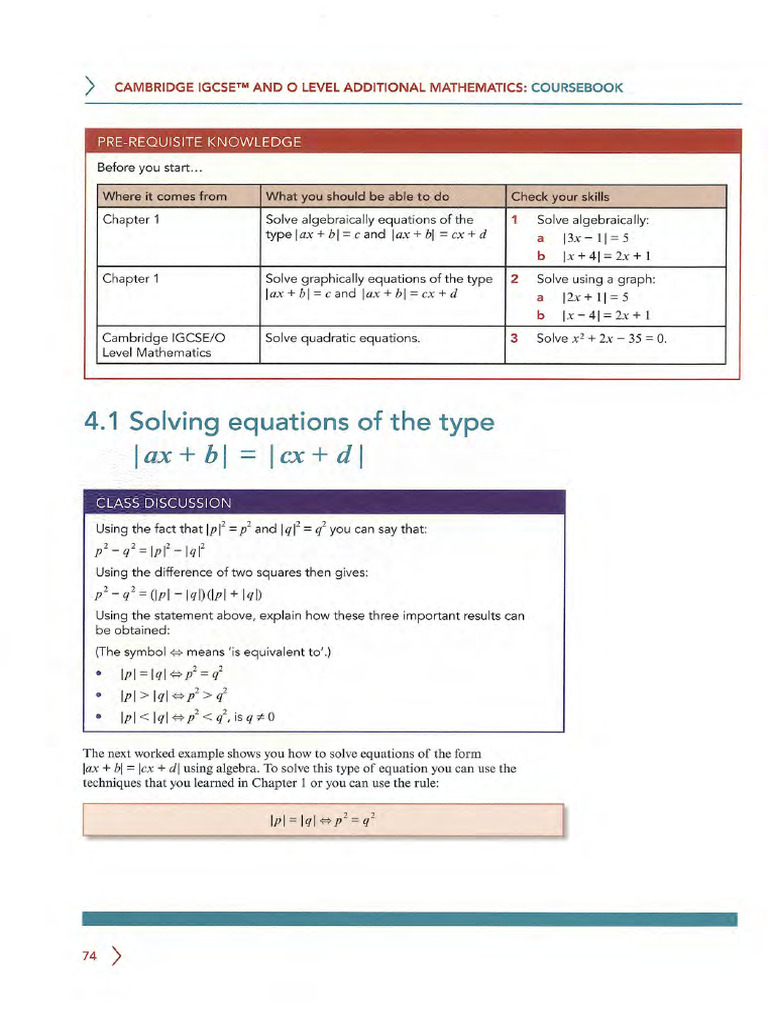 Add Camb Equations Inequalities | PDF