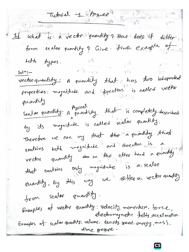 Physics All Tutorial (1-4) - 1 | PDF