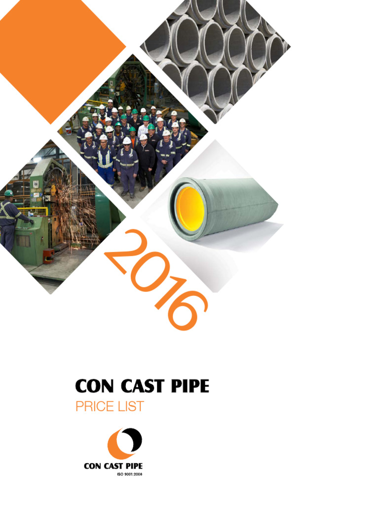 Concrete Pipe 2016 Price List | PDF | Pipe (Fluid Conveyance) | Precast ...