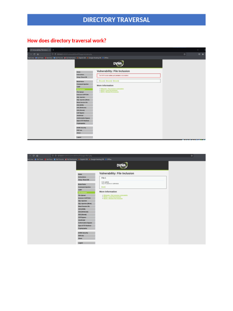 Directory Traversal | PDF