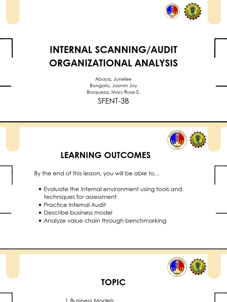 Week 7-STRAMA-SF3B - (Internal Scanning-Org Analysis) G1 | PDF ...