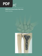 Medartis Distal Radius Surgical Technique | PDF | Drill | Limbs (Anatomy)