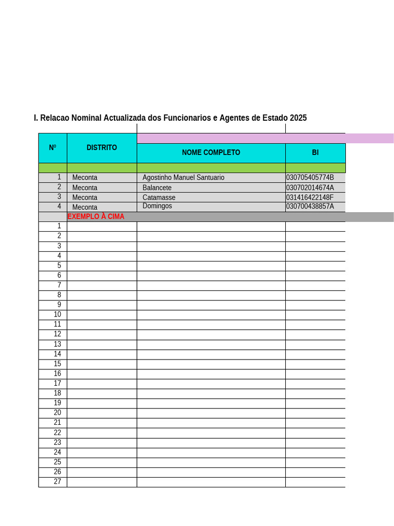 Lista Actualizada de Fae - Meconta 2025 - 082545 | PDF | Escolas ...