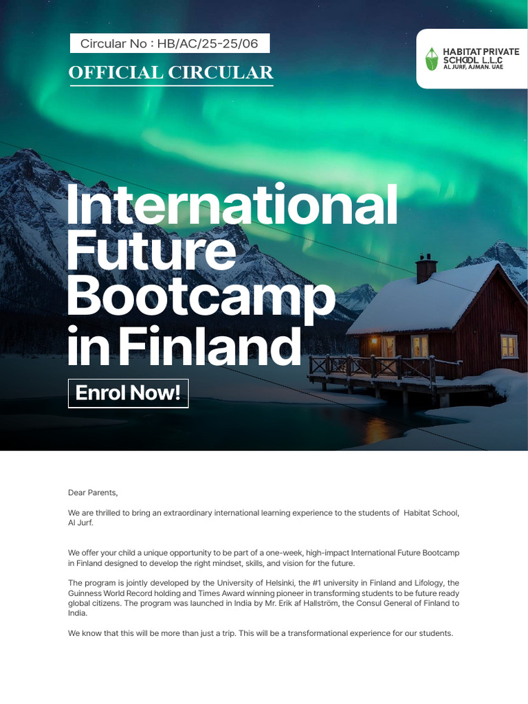 International Circular School Habitat Al Jurf (1 250417 155624 | PDF | Entrepreneurship | Cognition