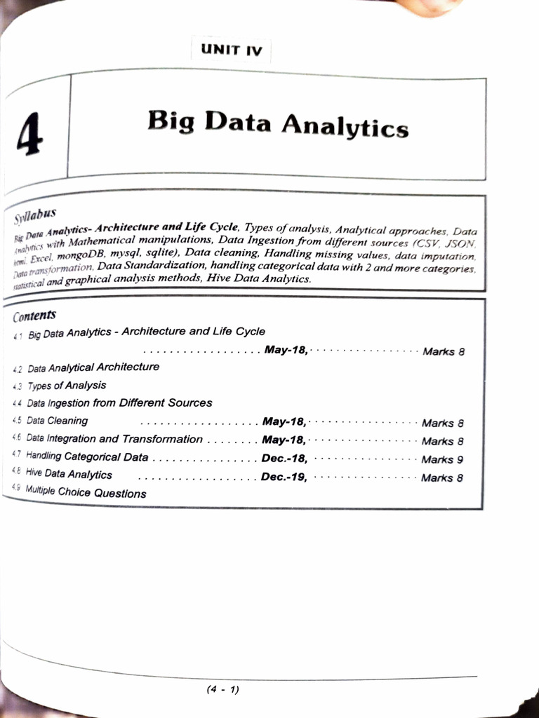 DSBDA Unit 4 | PDF