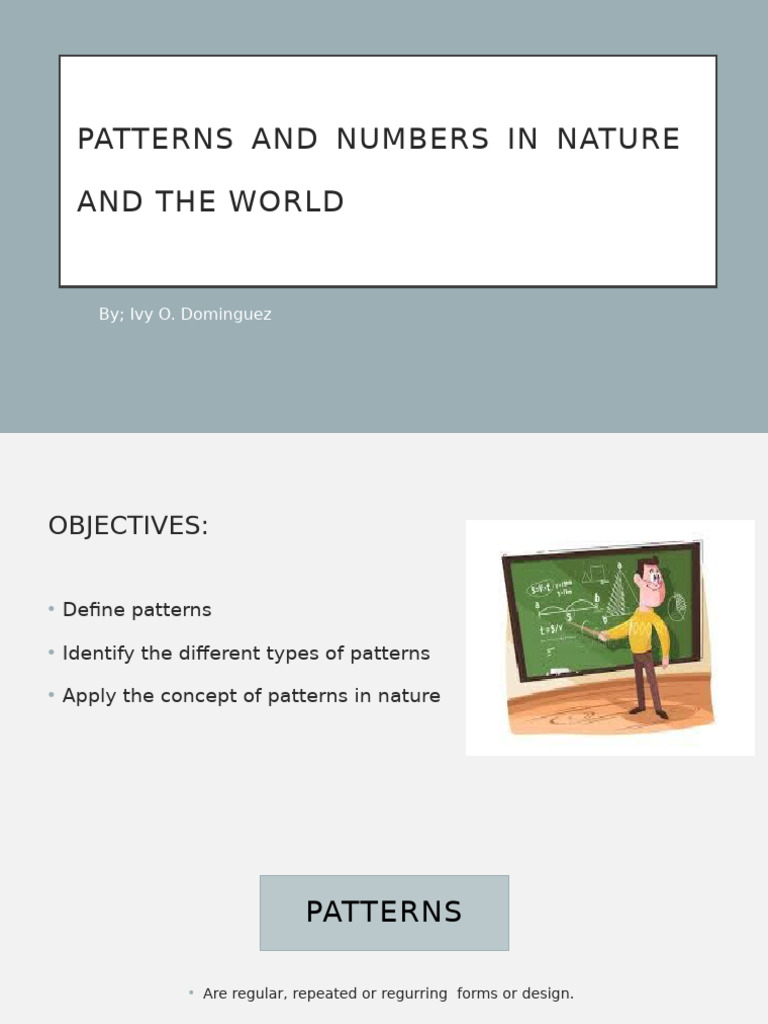 PATTERNS_AND_NUMBERS_IN_NATURE | PDF | Pattern | Symmetry