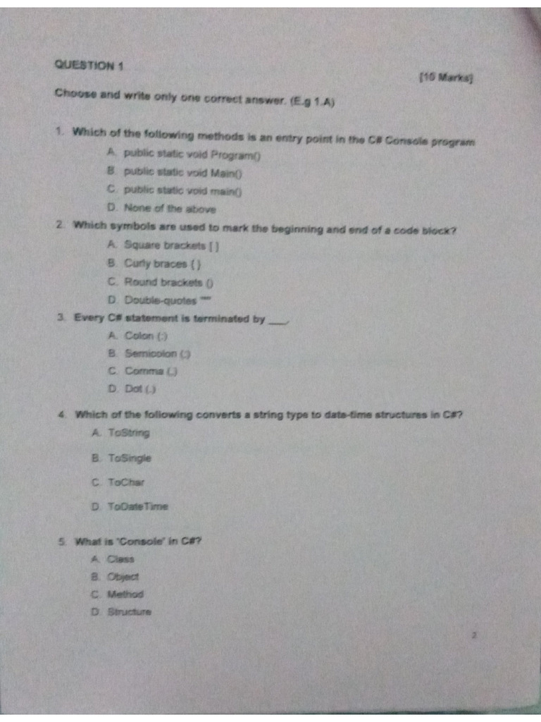 ICT 111 Structured Programming | PDF
