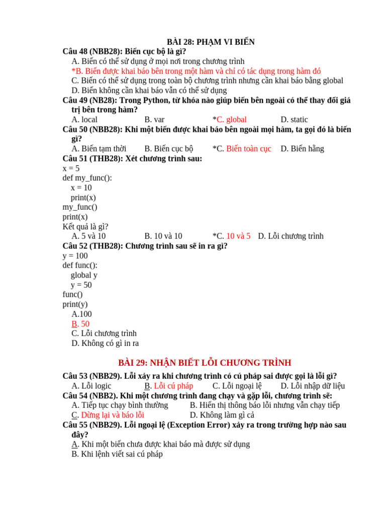 Ot Cuôi Hkii Gui Hs Th10 Hkii Nam 2024-2025 | PDF