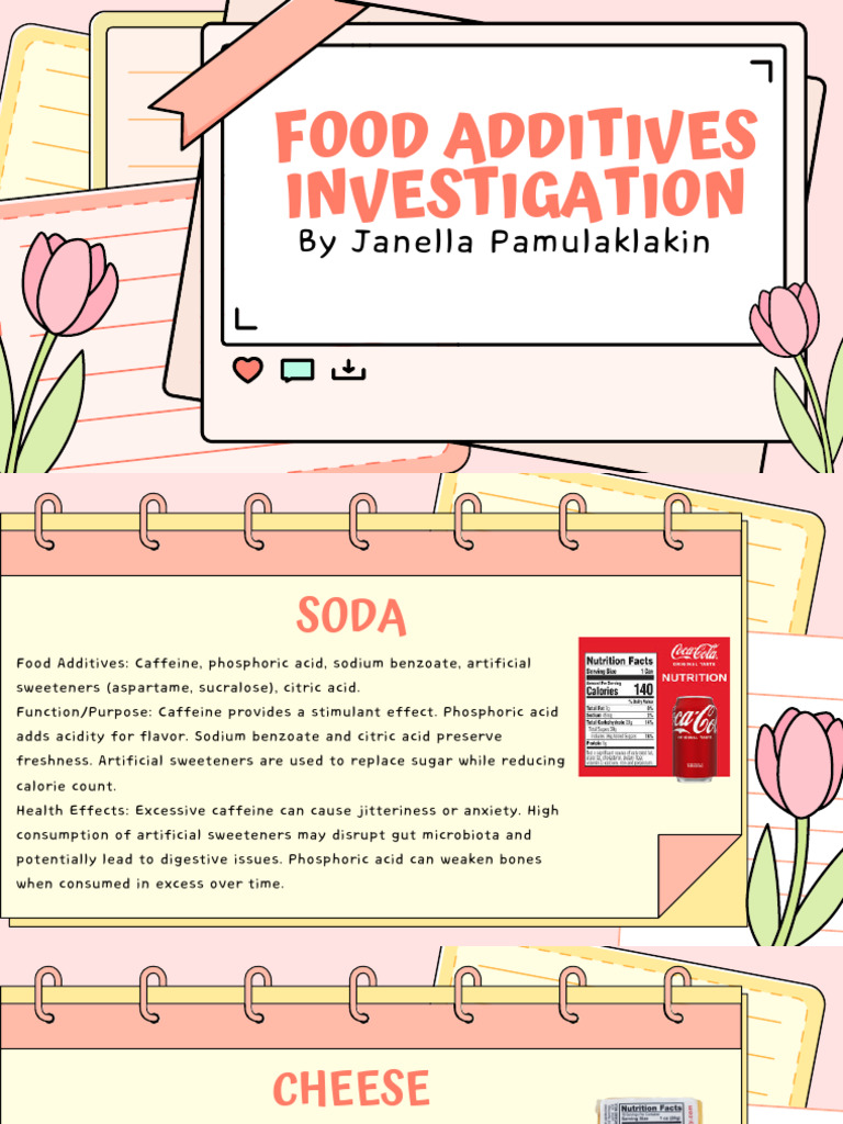 Pamulaklain - Food Additives Invs. | PDF | Taste | Sugar Substitute