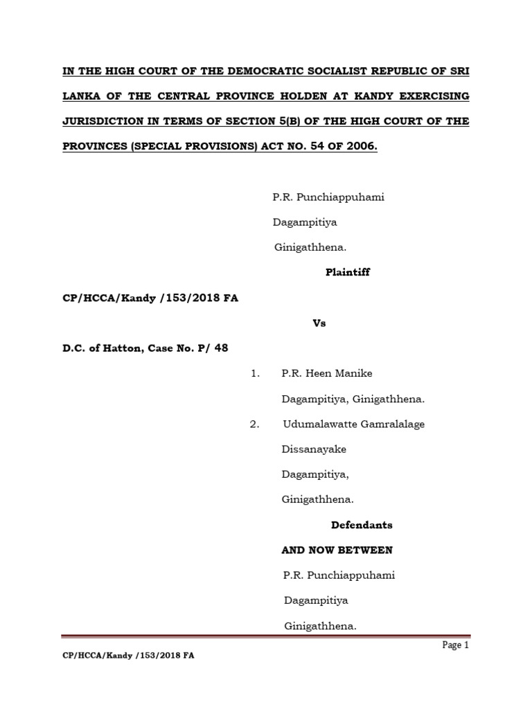 Adverse Possession or Permissive Possess | PDF | Judgment (Law) | Appeal